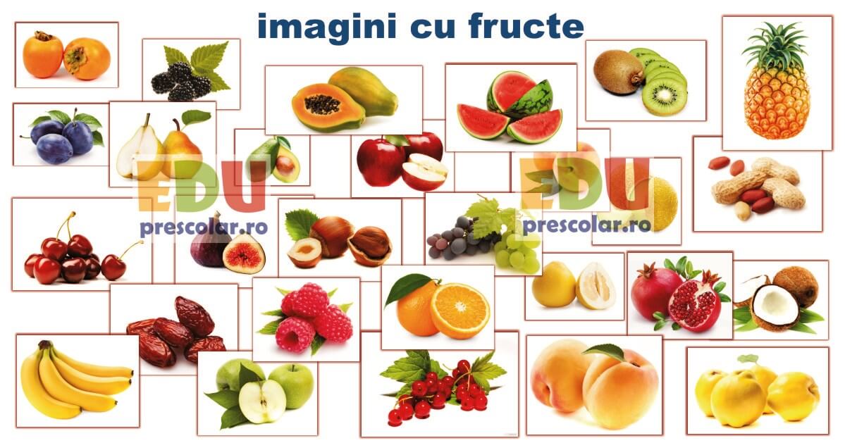 Imagini cu fructe - Materiale Didactice Gradinita | Eduprescolar.ro