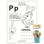 Alfabetul vesel - fisa litera P - Materiale Didactice | Eduprescolar.ro