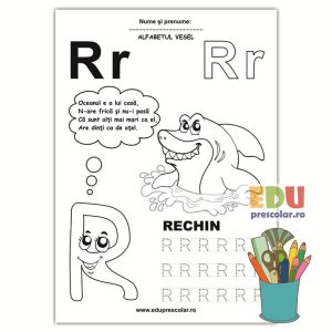 Alfabetul vesel - fisa litera R - Materiale Didactice | Eduprescolar.ro