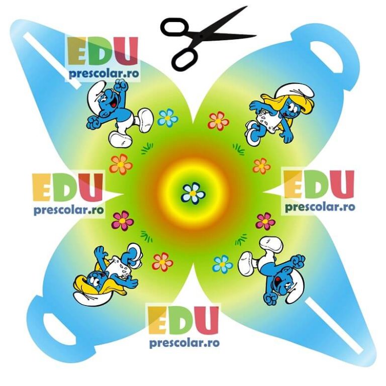 Cutiuta cu strumfi | Eduprescolar.ro