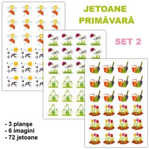 Jetoane Primavara - Materiale Didactice | Eduprescolar.ro