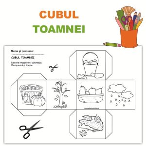 Cubul toamnei - fisa de lucru | Eduprescolar.ro